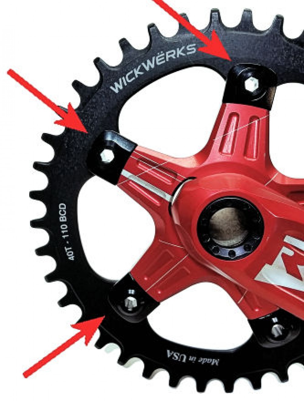 Conversion Spacer Tabs – 3x to 2x to 1x – WickWerks